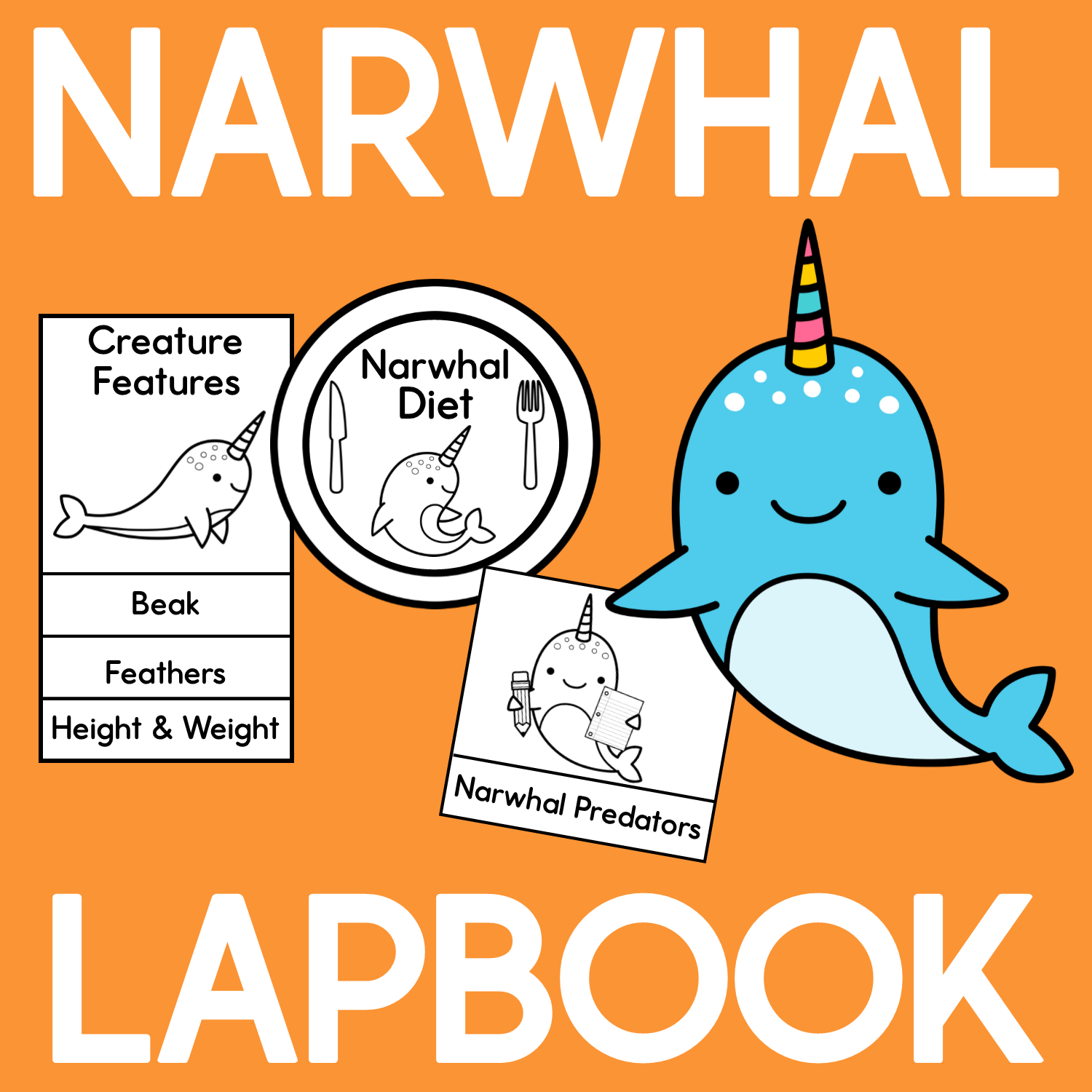 Narwhal Lapbook – The Tip-Top Printables Shop