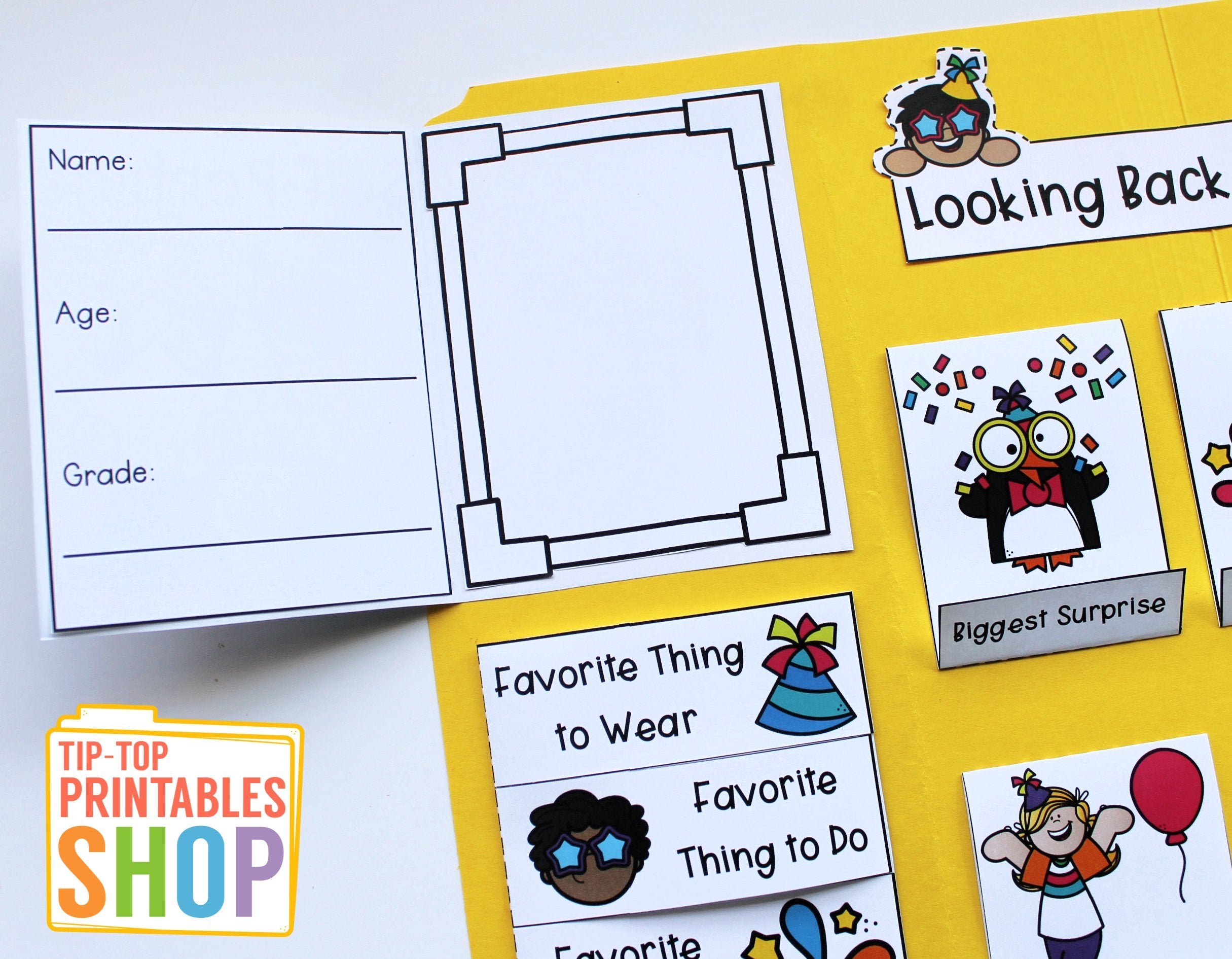 New Year Lapbook – The Tip-Top Printables Shop