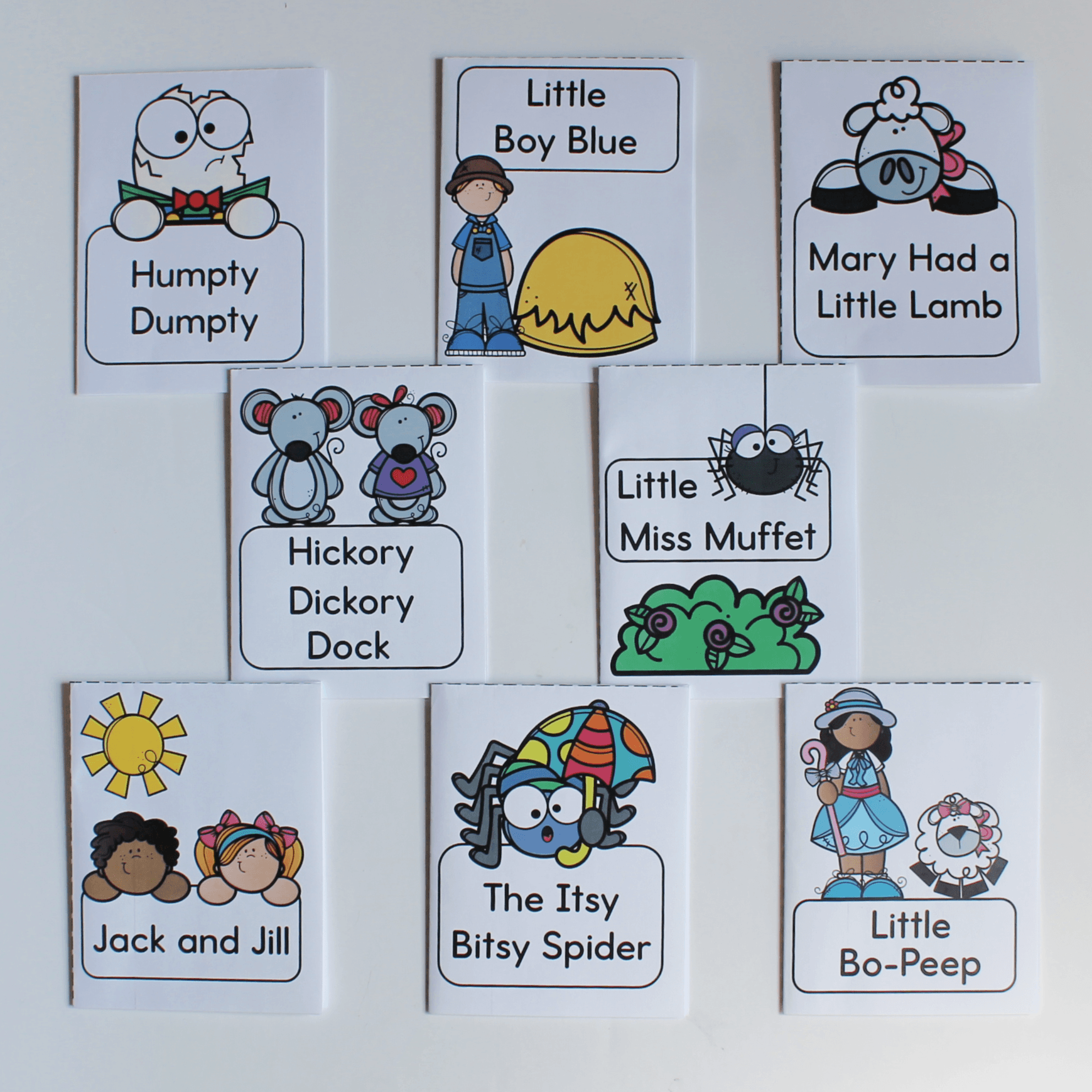 Nursery Rhymes Printable Books – The Tip-Top Printables Shop