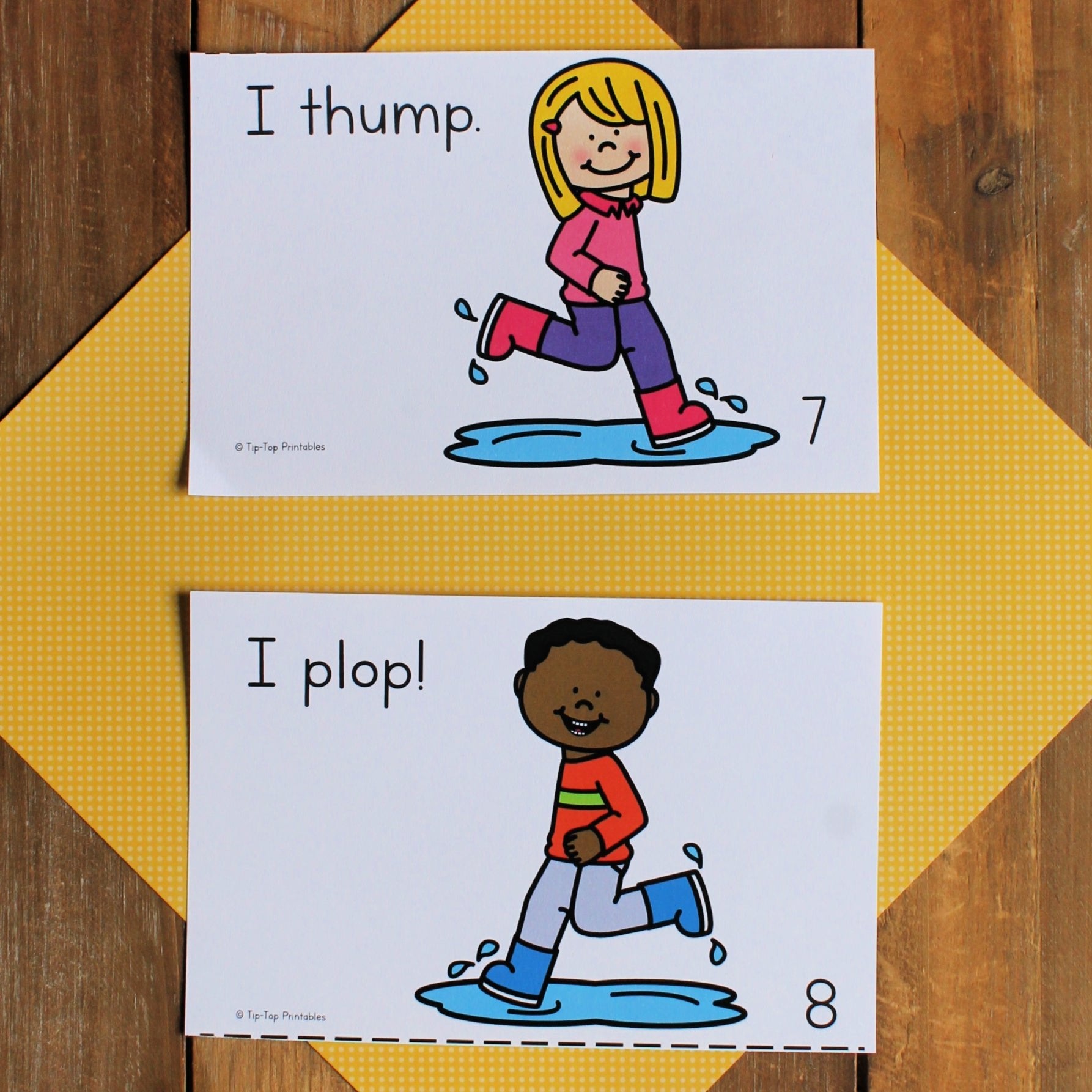 Rain Emergent Reader – The Tip-Top Printables Shop