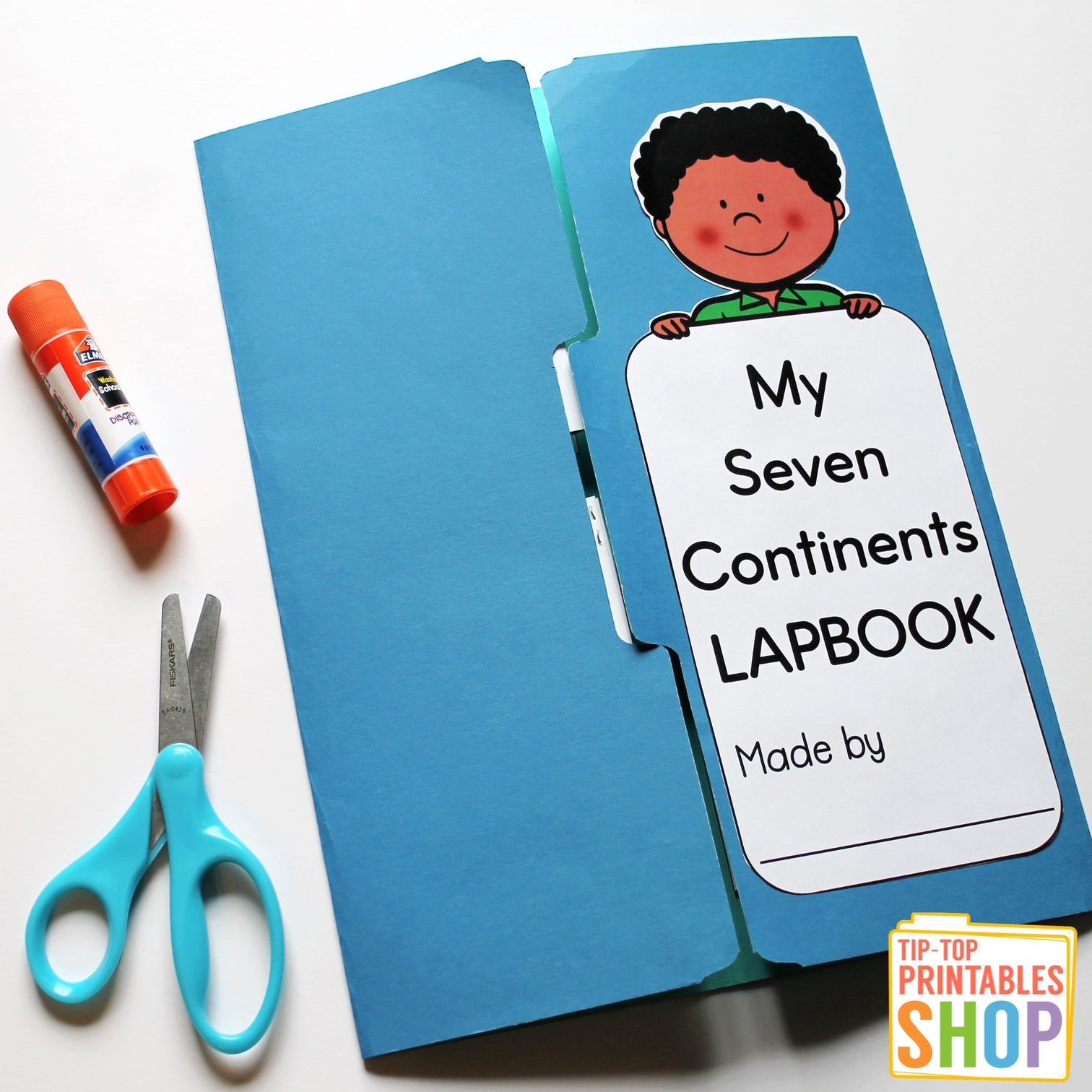 Seven Continents Lapbook#N#– The Tip-Top Printables Shop