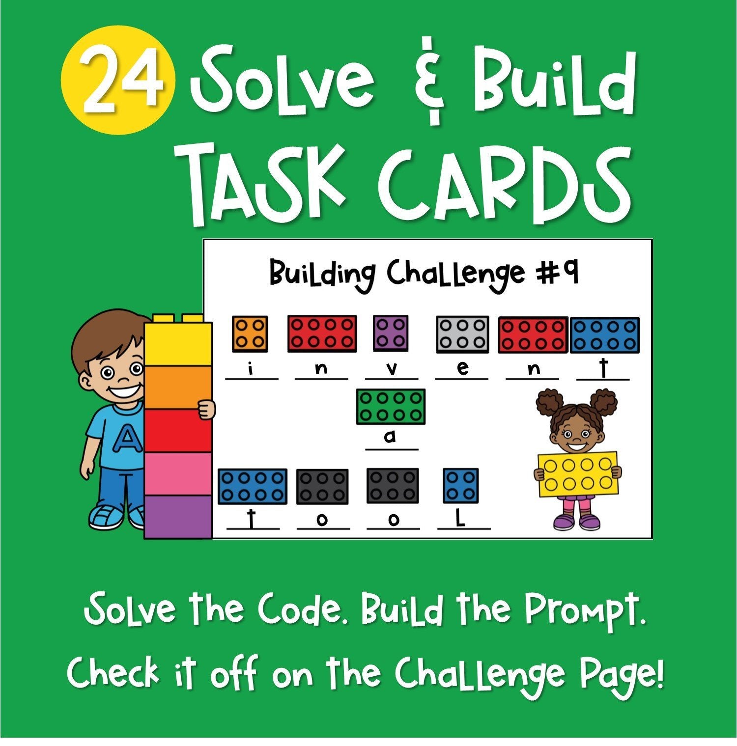 Solve and Build Task Cards – The Tip-Top Printables Shop