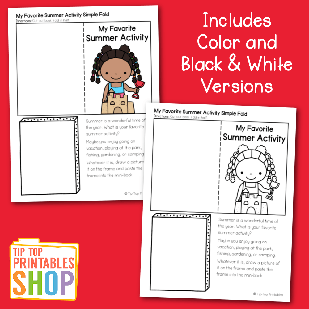 Summer Lapbook – The Tip-Top Printables Shop