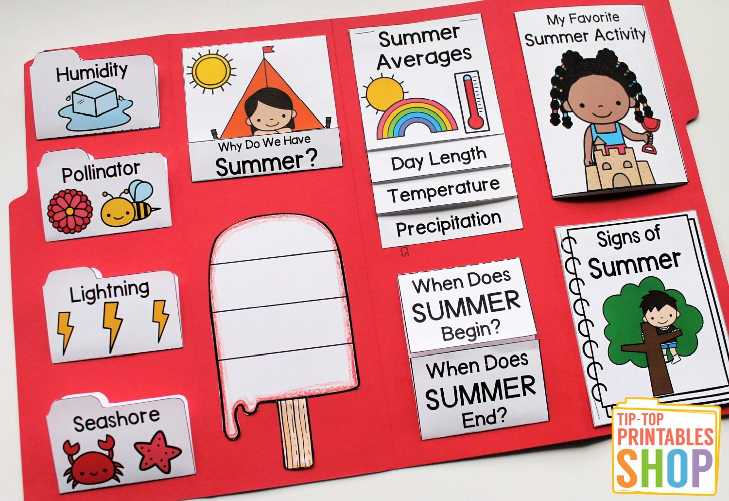 Summer Lapbook – The Tip-Top Printables Shop