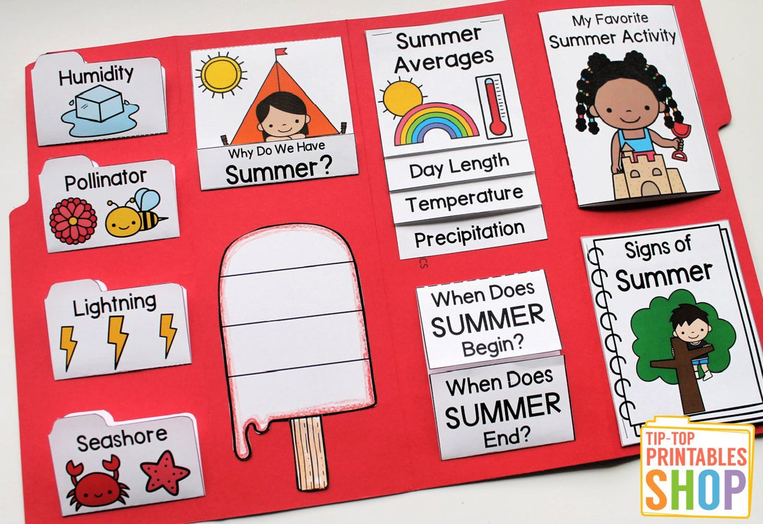 Summer Lapbook – The Tip-Top Printables Shop