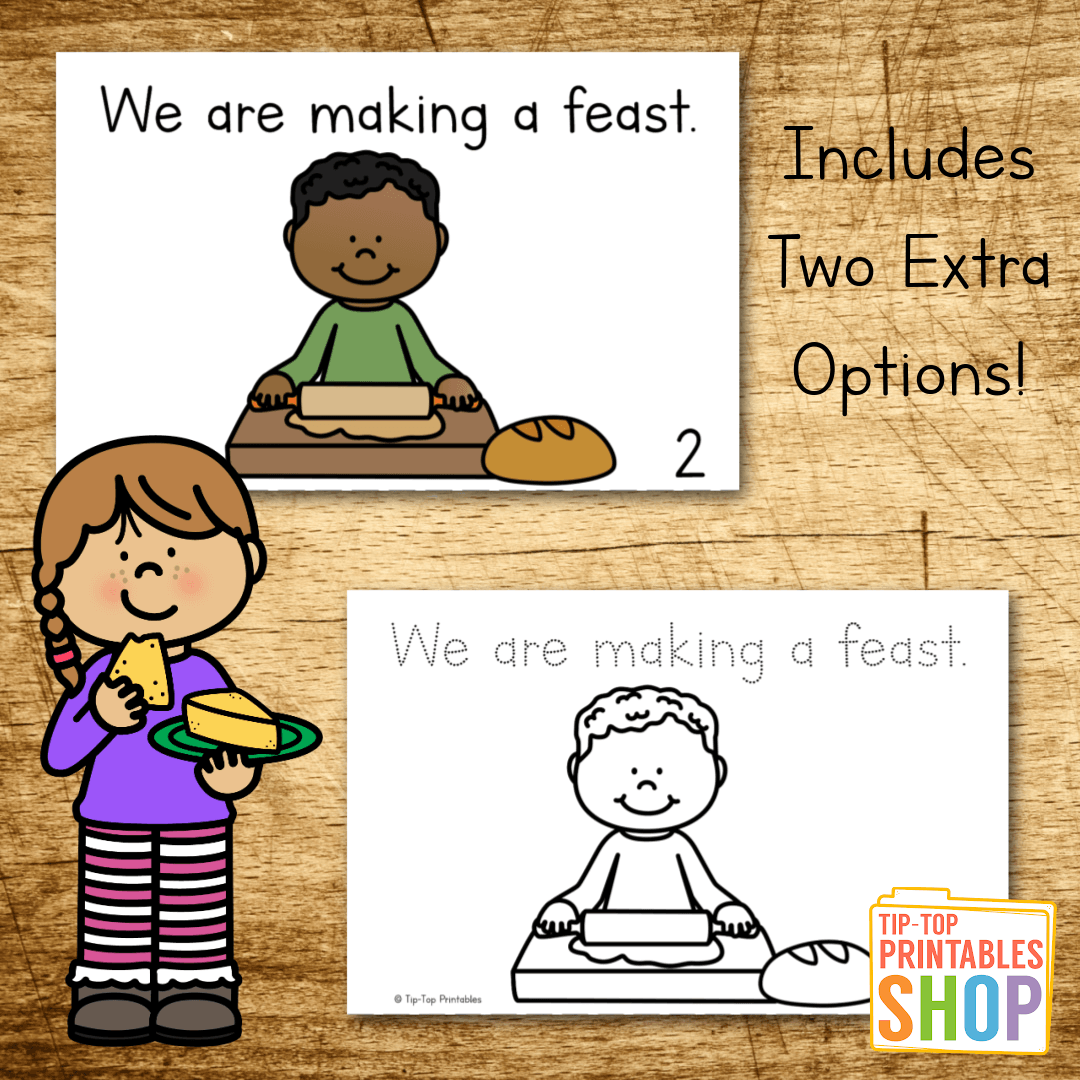 Thanksgiving Emergent Reader – The Tip-Top Printables Shop