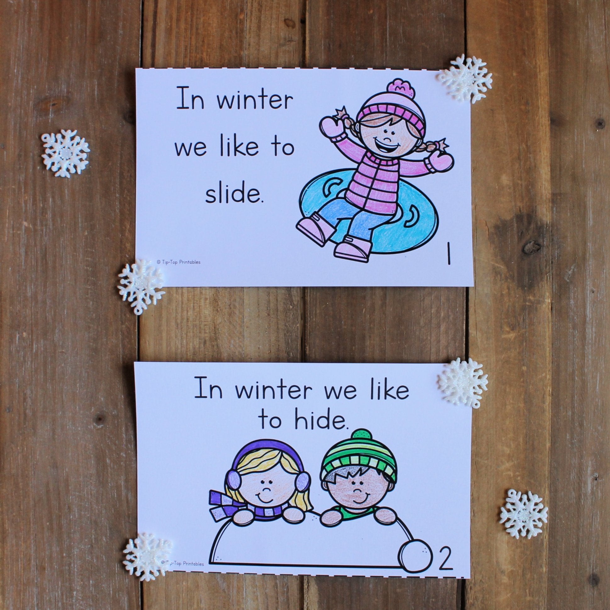 Winter Emergent Reader – The Tip-Top Printables Shop